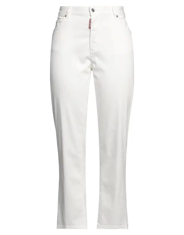 Dsquared2 Boyfriend Jeans In Stretch Denim - White