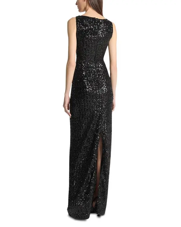 Michael Kors Sequined Gown - Black