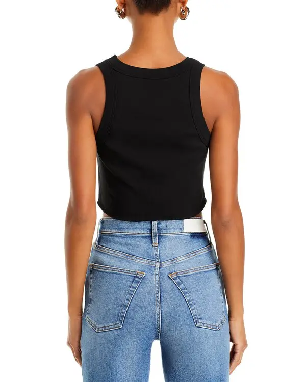A.L.C. Halsey Cotton Tank Top - Black