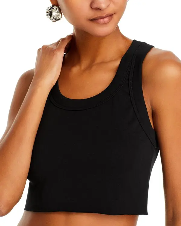 A.L.C. Halsey Cotton Tank Top - Black