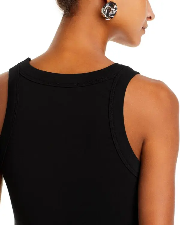A.L.C. Halsey Cotton Tank Top - Black