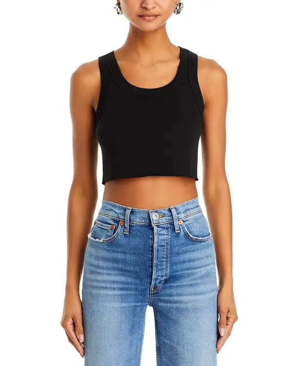 A.L.C. Halsey Cotton Tank Top - Black