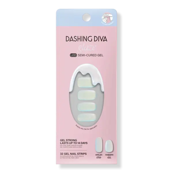DASHING DIVA California Breeze Glaze Semi-cured Gel Art - One-color