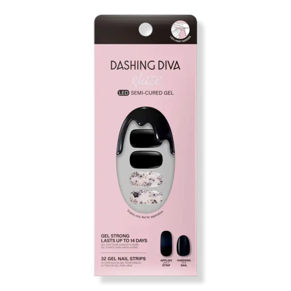 DASHING DIVA Twilight Garden Glaze Semi-cured Gel Art - One-color