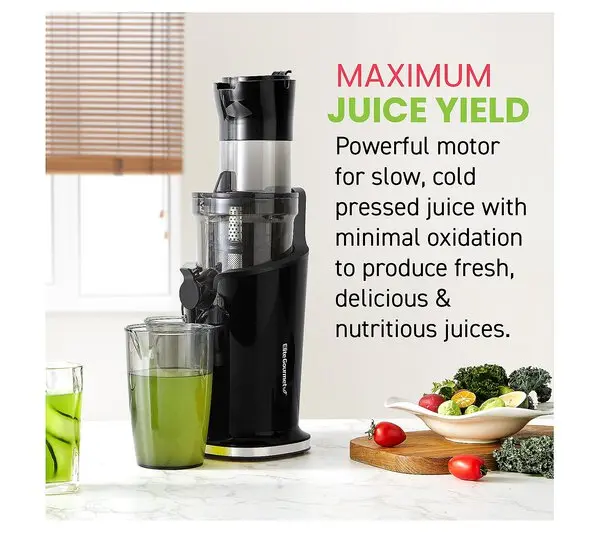 ELITE Gourmet Dynamic Masticating Slow Juicer
