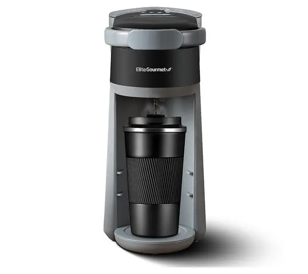ELITE Gourmet Rapid Brew Technology 2in1 Capsul E Coffee Maker - One-color