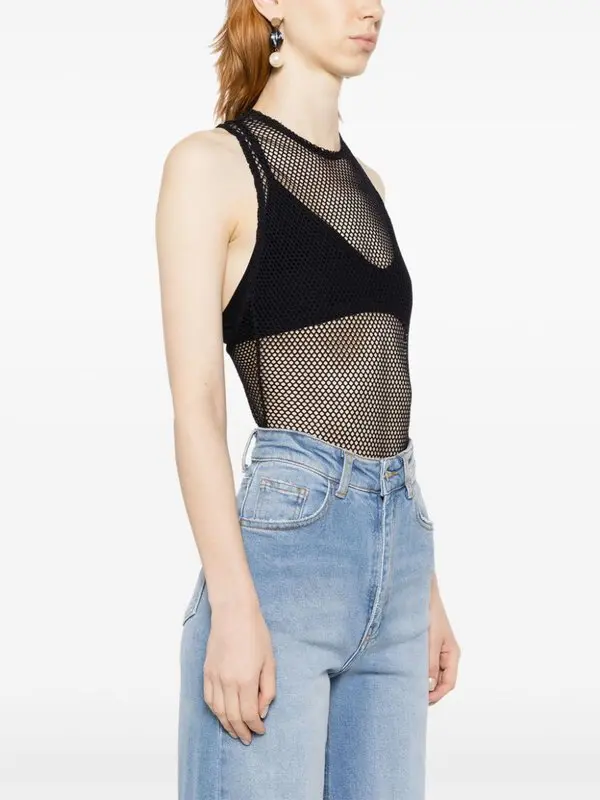 OSKLEN Mesh Sleeveless Bodysuit