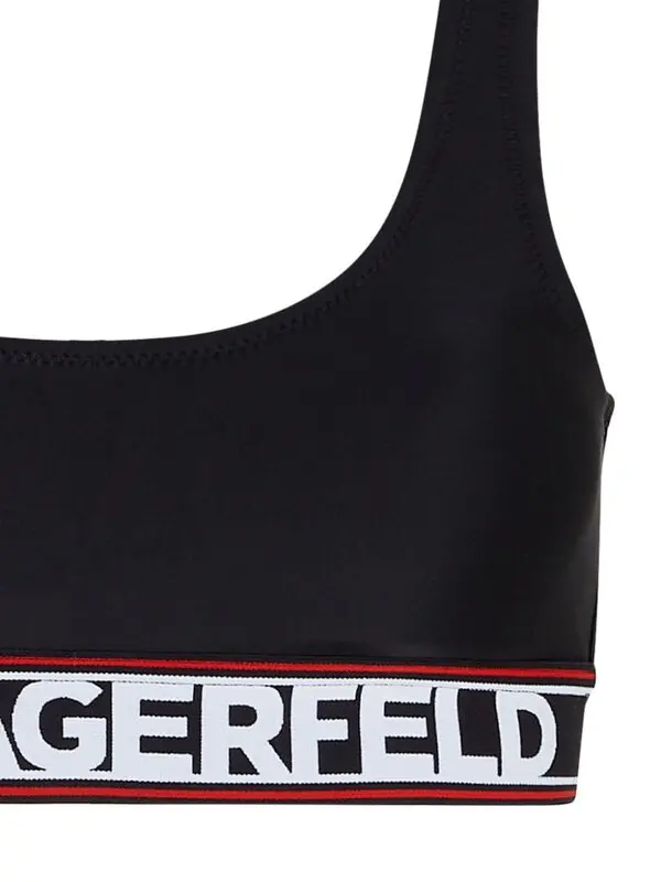 Karl Lagerfeld Logo-underband Bikini Top