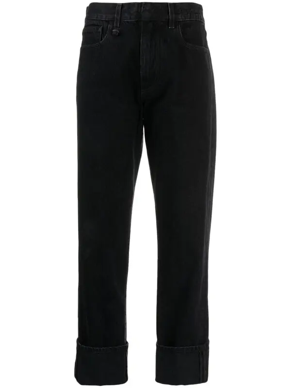 R13 Romeo Low-rise Boyfriend Jeans - Black