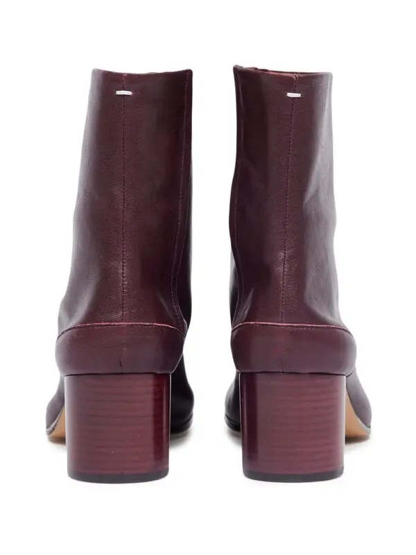 MAISON MARGIELA Tabi 60mm Leather Ankle Boots - Purple