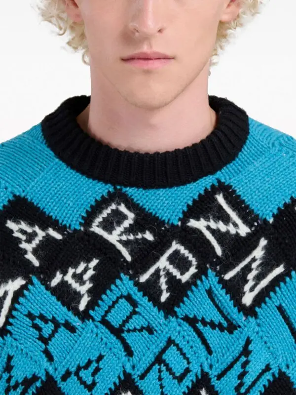Marni Logo Intarsia-knit Jumper