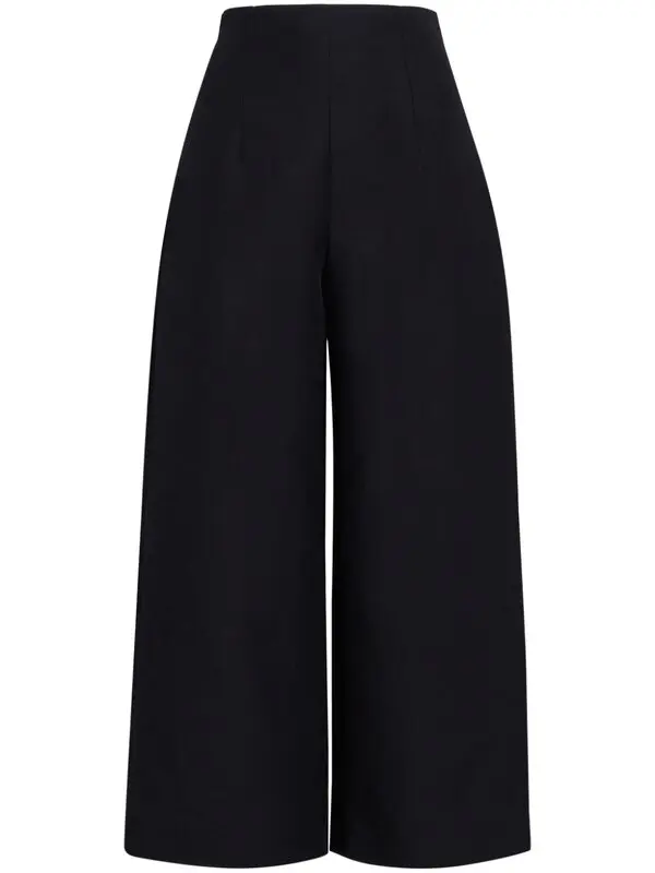 Marni High-waisted Cropped Trousers - Black