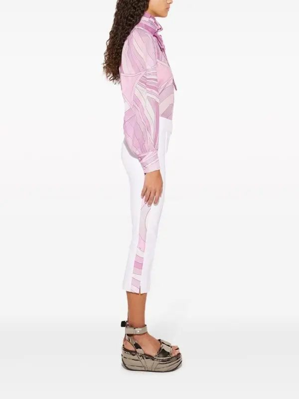 Emilio Pucci Iride-print Cropped Trousers