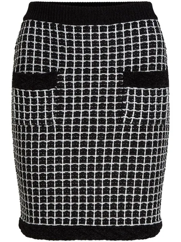 Karl Lagerfeld Bouclé Two-pocket Pencil Skirt