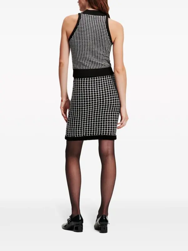 Karl Lagerfeld Bouclé Two-pocket Pencil Skirt