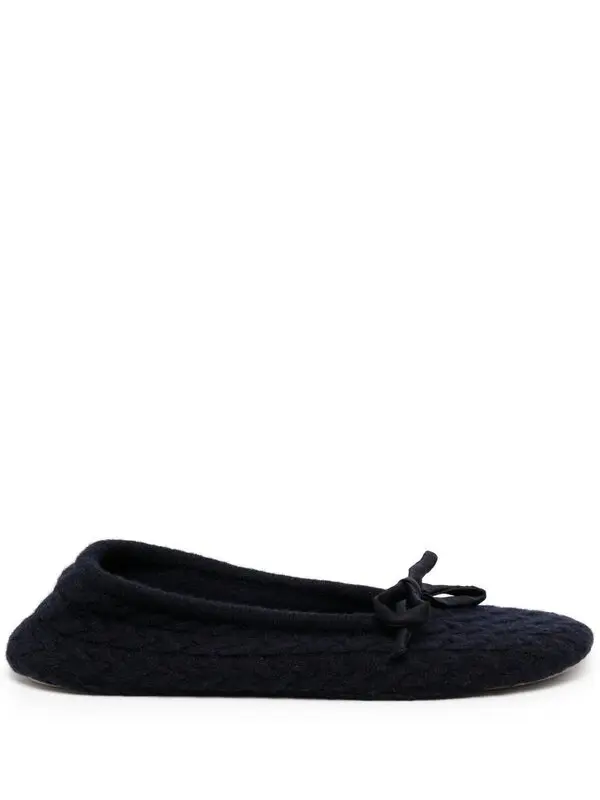 N.peal Knitted Cashmere Slippers