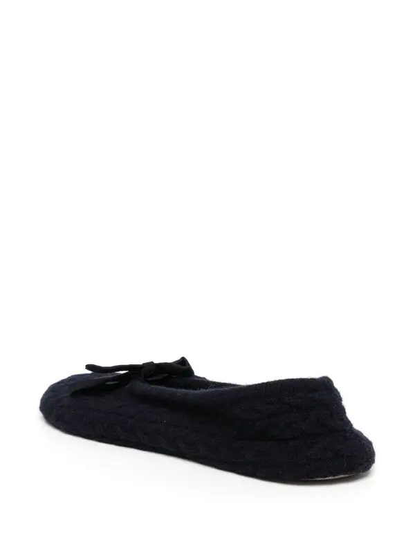 N.peal Knitted Cashmere Slippers