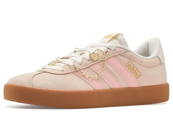 Adidas Vl Court 3.0 Classic Sneakers With Metallic Accents - Pink