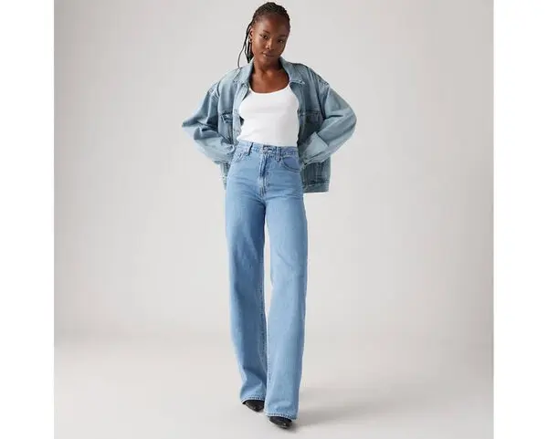 LEVI'S Ribcage Wide Leg Jeans - Splash Zone