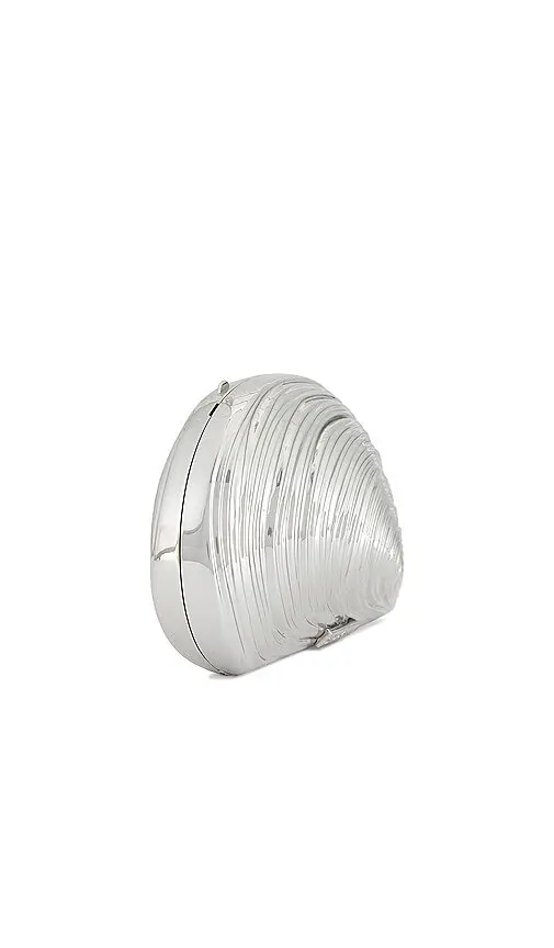 Simkhai Bridget Oyster Shell Clutch - Silver