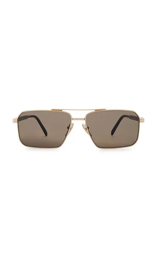 Prada Aviator Sunglasses In Metallic