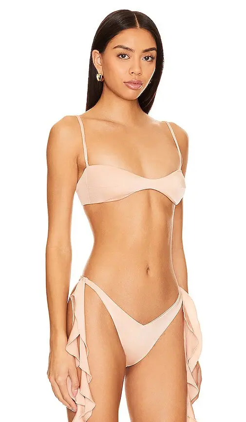 BELLE THE LABEL Clio Bikini Top In Nude