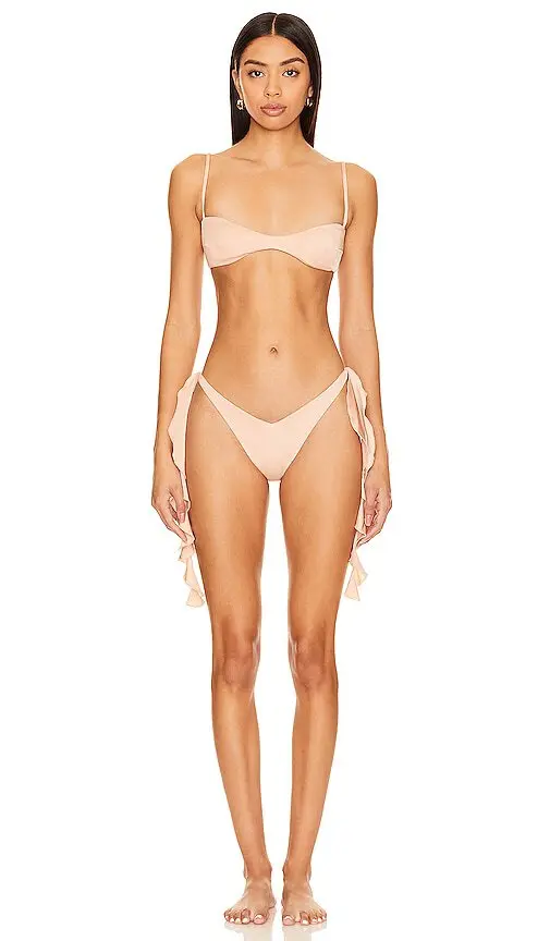 BELLE THE LABEL Clio Bikini Top In Nude