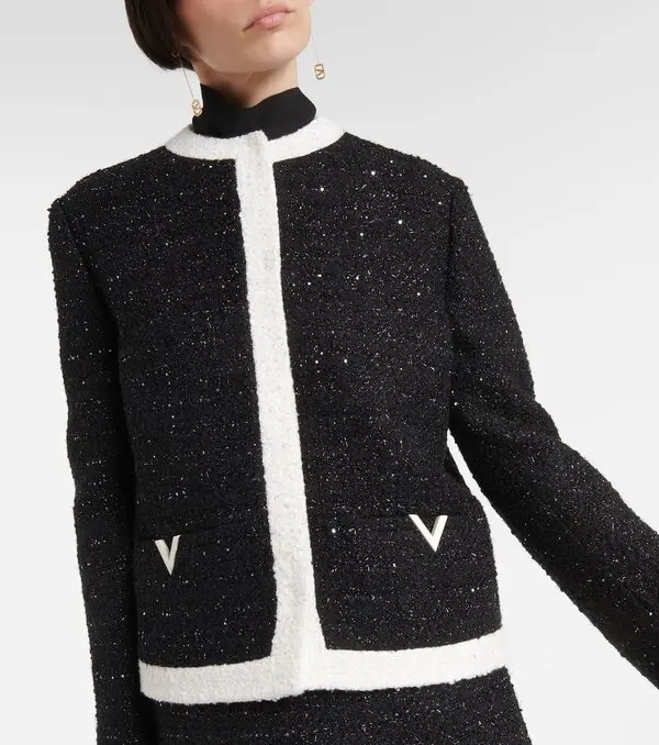 Valentino Garavani Tweed Lamé Jacket