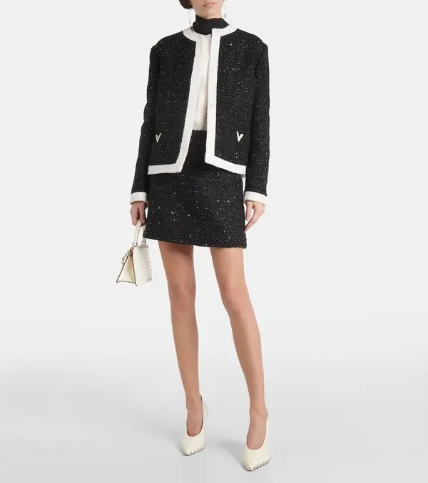 Valentino Garavani Tweed Lamé Jacket
