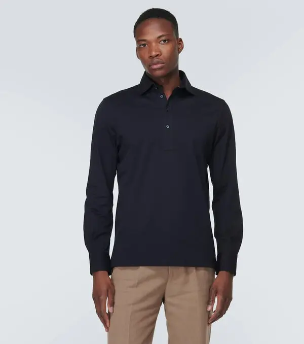 Brunello Cucinelli Cotton Polo Sweater