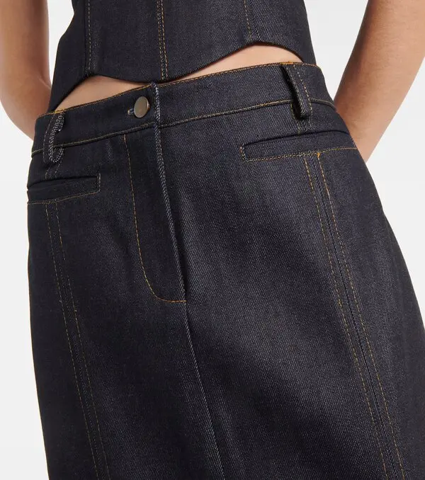 AYA MUSE Alis Denim Maxi Skirt