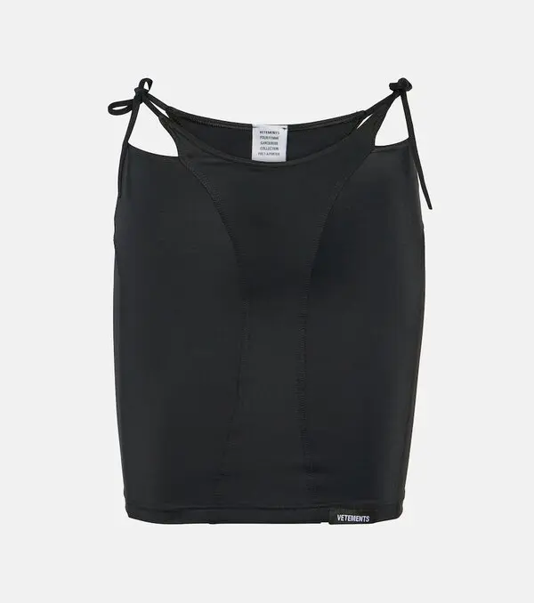 Vetements Deconstructed Jersey Miniskirt
