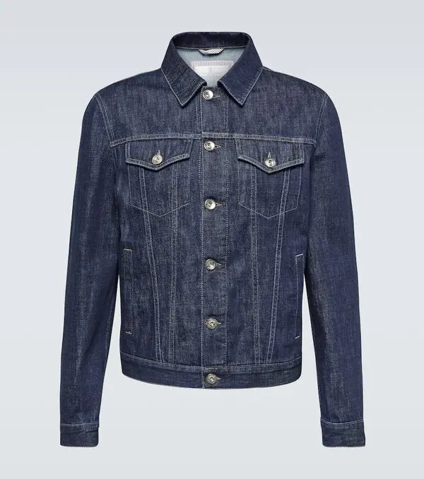 Brunello Cucinelli Denim Trucker Jacket - Blue