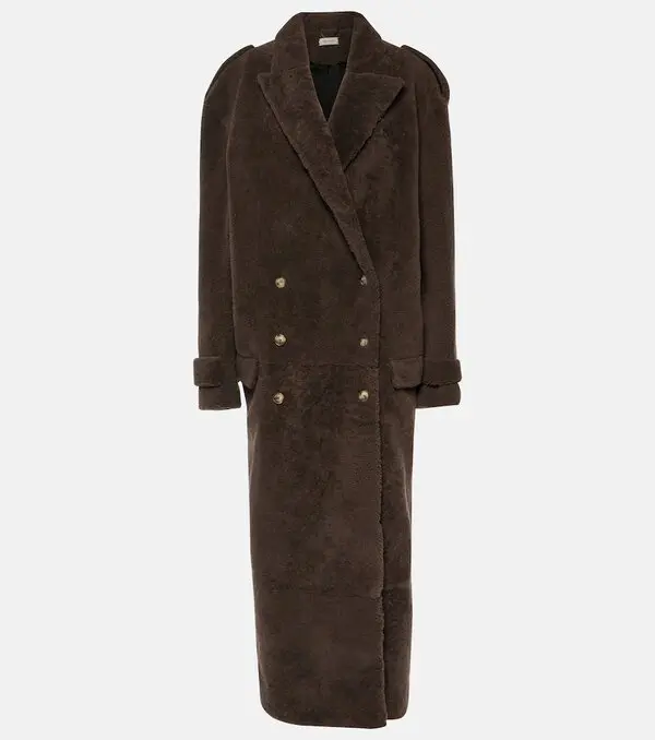 THE MANNEI Oversized Leather Coat