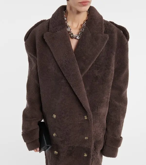 THE MANNEI Oversized Leather Coat