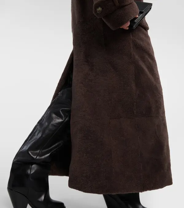 THE MANNEI Oversized Leather Coat