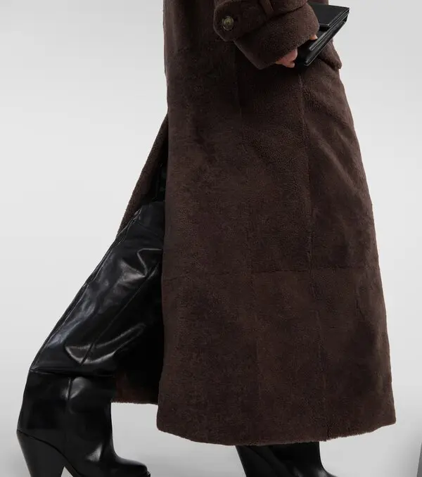 THE MANNEI Rutul Faux Fur-trimmed Coat
