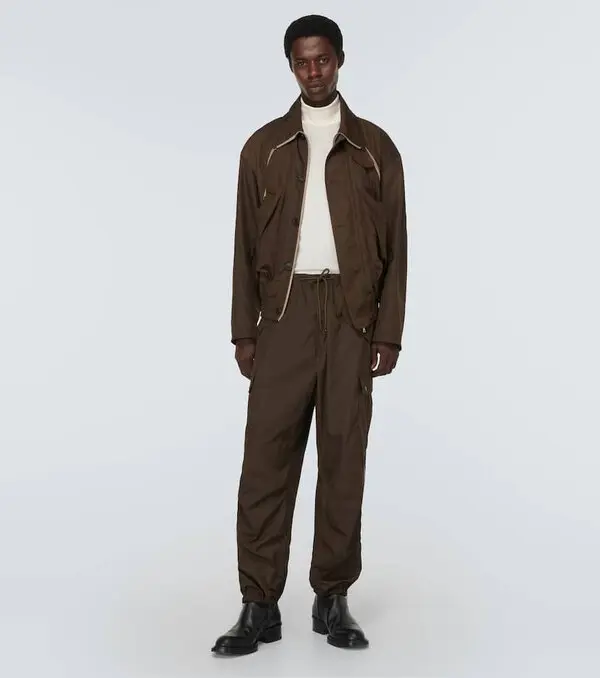 Dries Van Noten Vanborn Technical Jacket In Brown - 30% Off