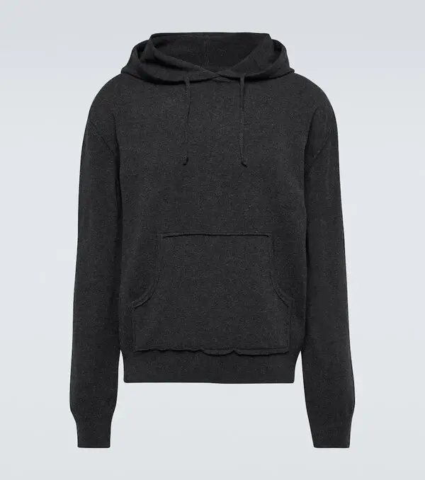 MAISON MARGIELA Wool And Cashmere Hoodie - Grey