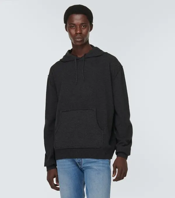 MAISON MARGIELA Wool And Cashmere Hoodie - Grey