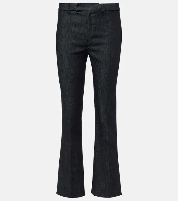 Max Mara Alan Cropped Flared Jeans - Blue