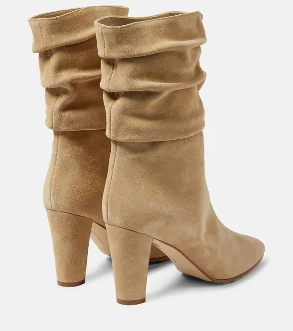 Manolo Blahnik Calasso Suede Ankle Boots - Brown