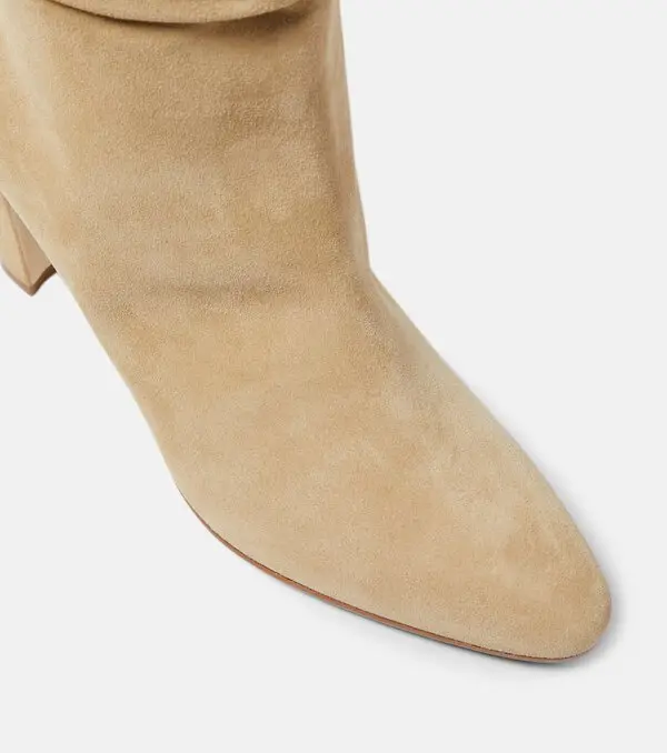 Manolo Blahnik Calasso Suede Ankle Boots - Brown