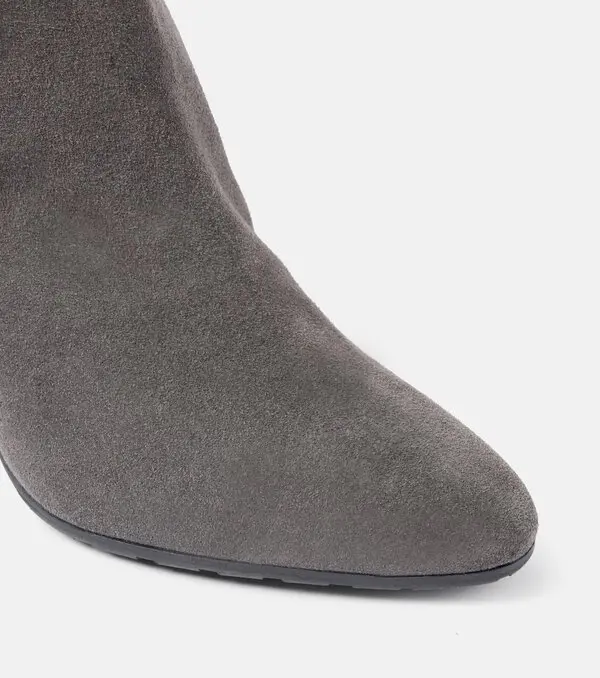 Manolo Blahnik Calasso Suede Ankle Boots - Grey