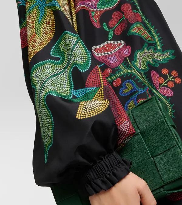 La DoubleJ Cerere Printed Silk Voile Blouse