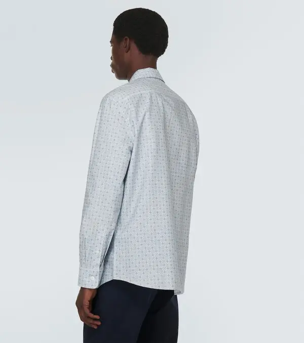 Brunello Cucinelli Printed Cotton Shirt