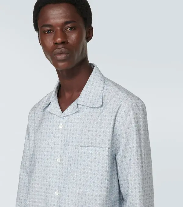 Brunello Cucinelli Printed Cotton Shirt