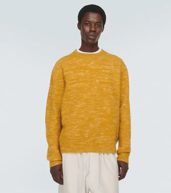 THE ELDER STATESMAN Jasper Cashmere And Mohair-blend Sweater