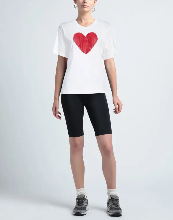 Dsquared2 Printed Jersey T-shirt With Beads - Off White