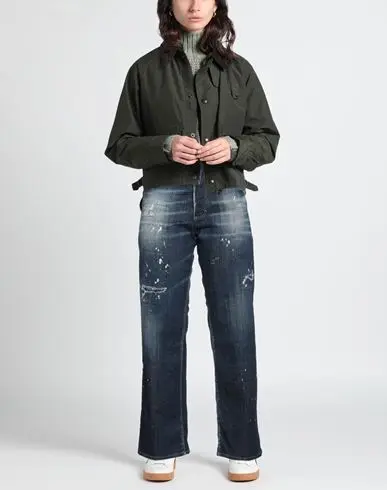 Dsquared2 Straight-leg Jeans With Leather Trims